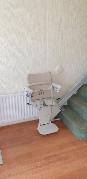 Handicare 1100 Friction Drive Stairlift Install in Widnes – Aline Mobility